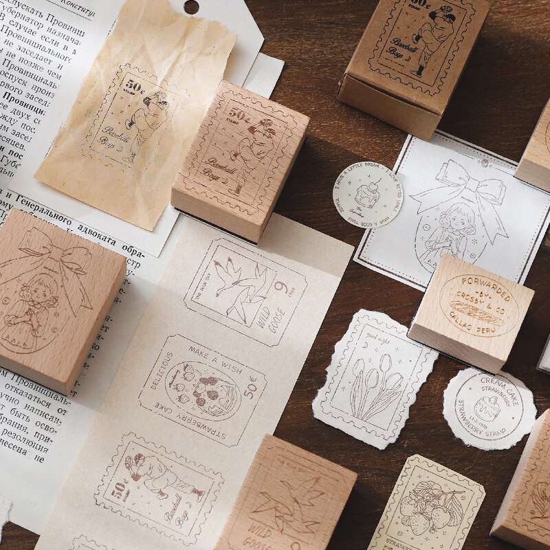 10PCS/LOT positata post office series stamp DIY wo... – Grandado