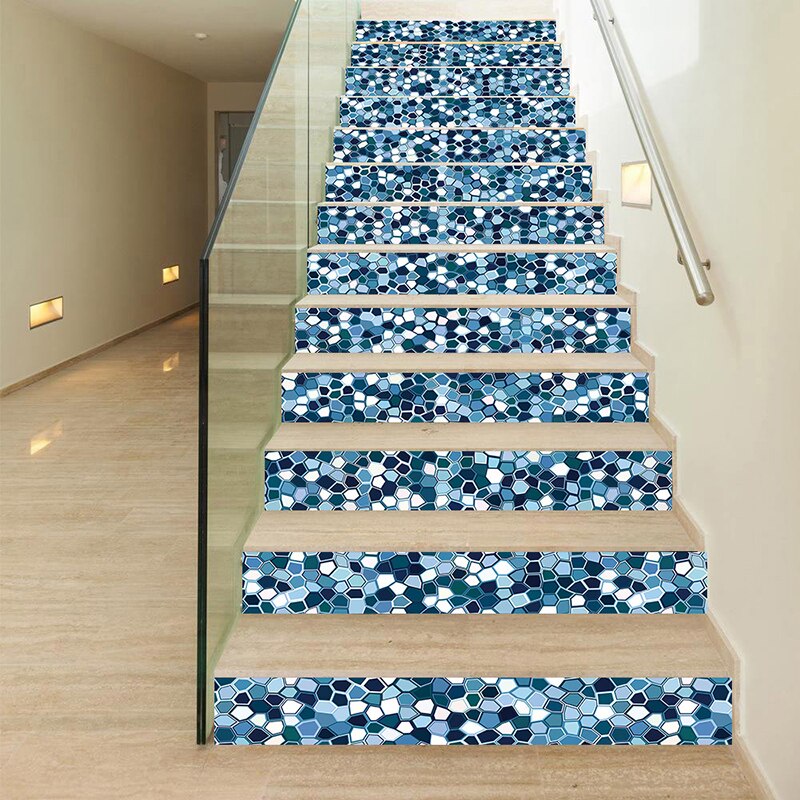 Pvc Behang Veelhoekige Mozaïek Eenvoudige 13 Stuks... – Grandado