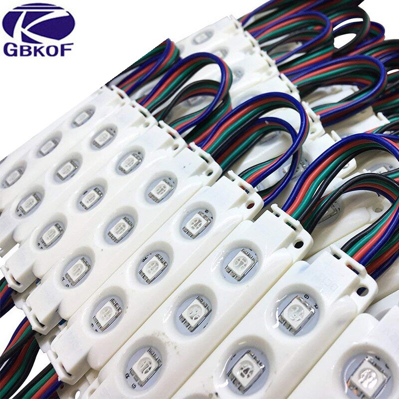 GBKOF 100PCS RGB LED Module injection lens 5050 Su... – Vicedeal