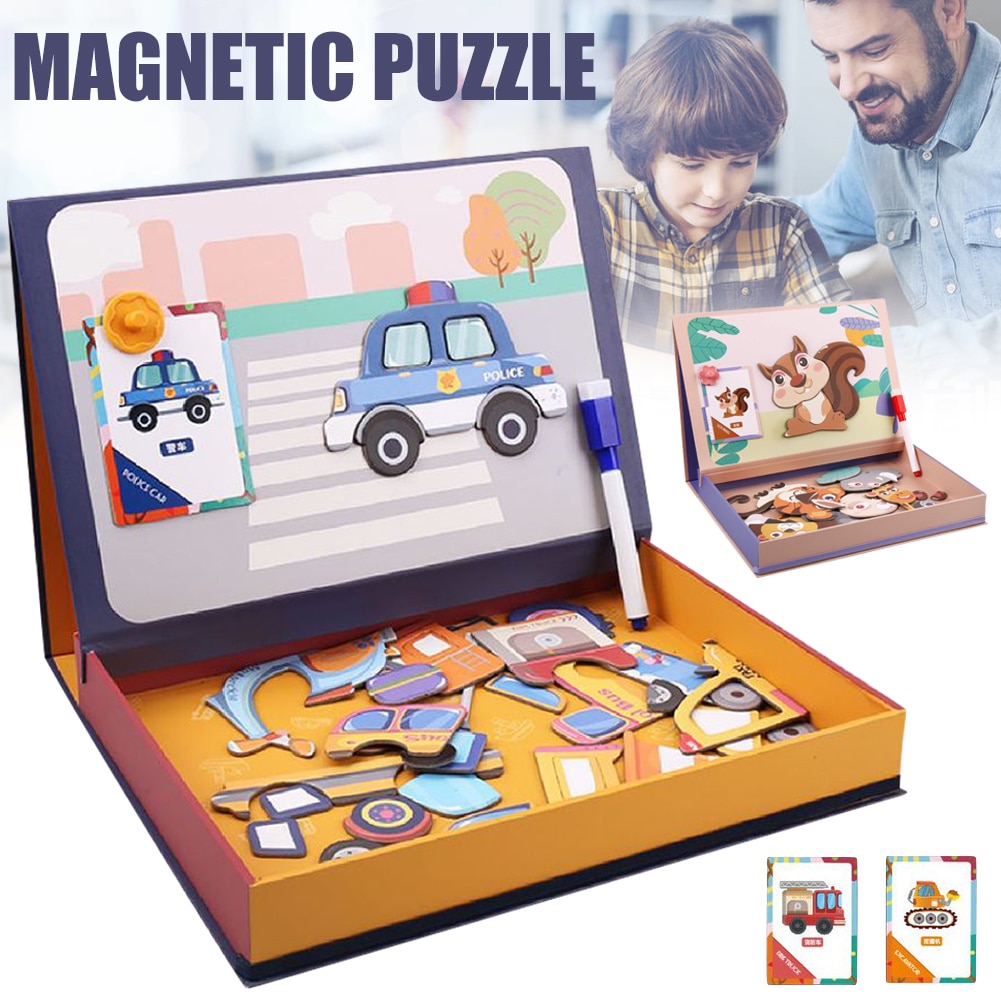 Magnetic Jigsaw Puzzles Toy Toddler Craft Toys Edu... – Grandado