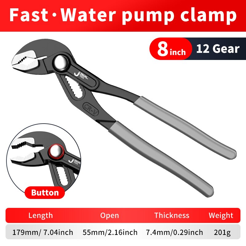 Water Pump Pliers Quick-Release Plumbing Pliers Pi... – Grandado