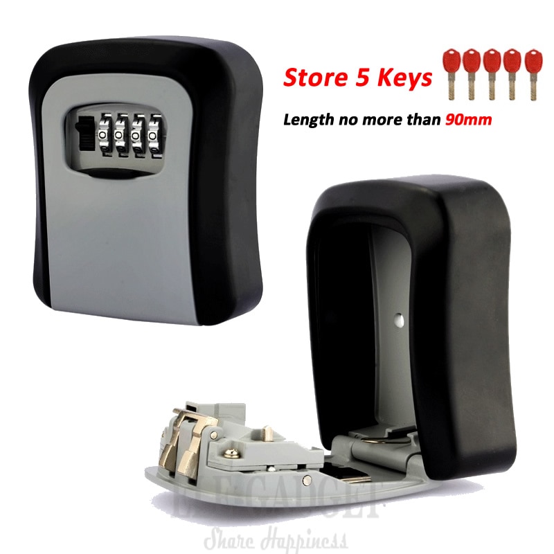 Heavy Duty Key Safe Box Storage Organizer With 4-D... – Grandado