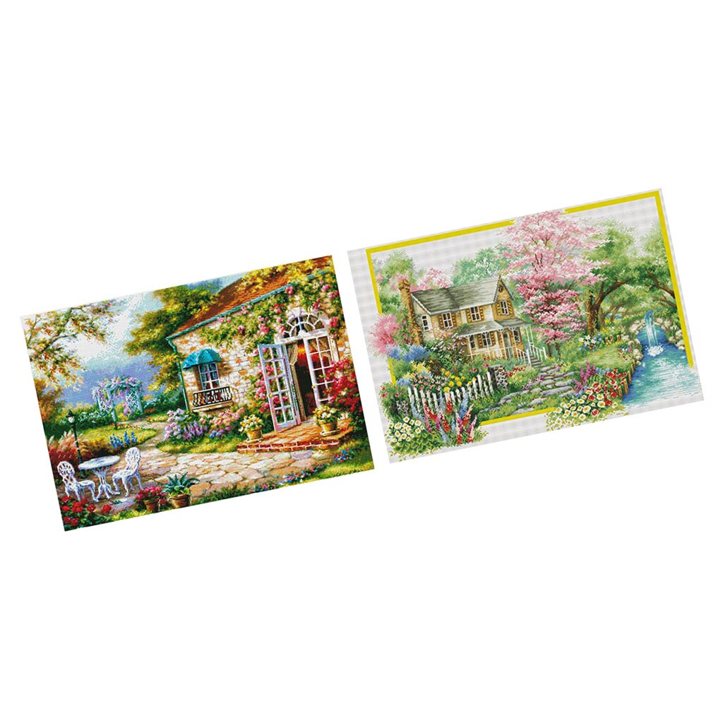 Garden House Dimensions Craft Stamped Cross Stitch... – Vicedeal