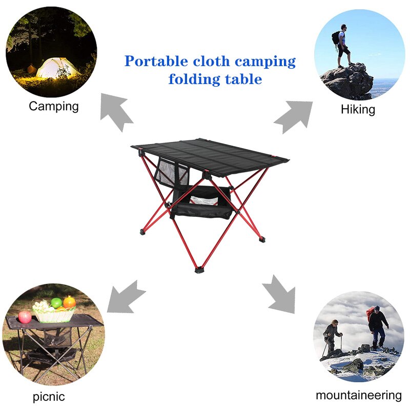 Ultralight Aluminum Camp Table, Portable Folding C... – Grandado