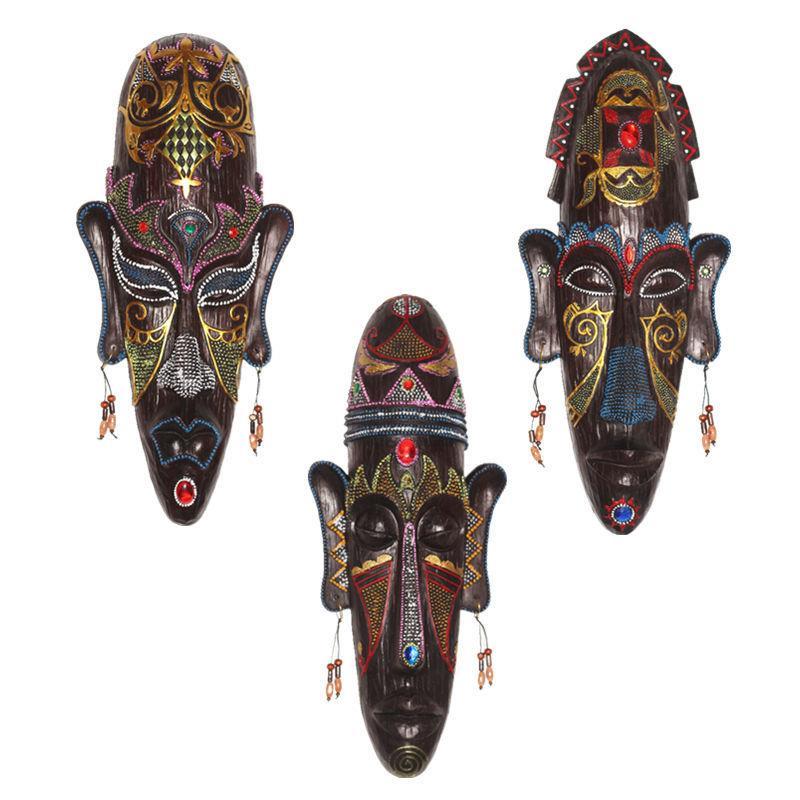 3D Resin Hand-Painted Crafts African Mask Personal... – Vicedeal