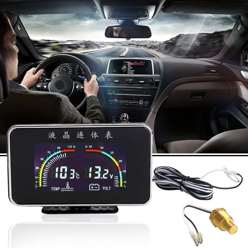 Vehemo 2 in 1 12/24V Temp Meters Auto Water Temp G... – Grandado