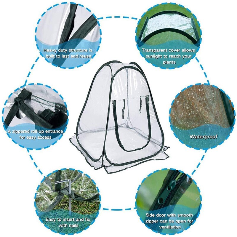 Foldable Greenhouse Tent Garden Mini Green House P... – Vicedeal