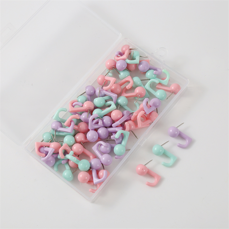 Plastic Metal Cork Thumbtack Hooks Decorative Thum... – Grandado