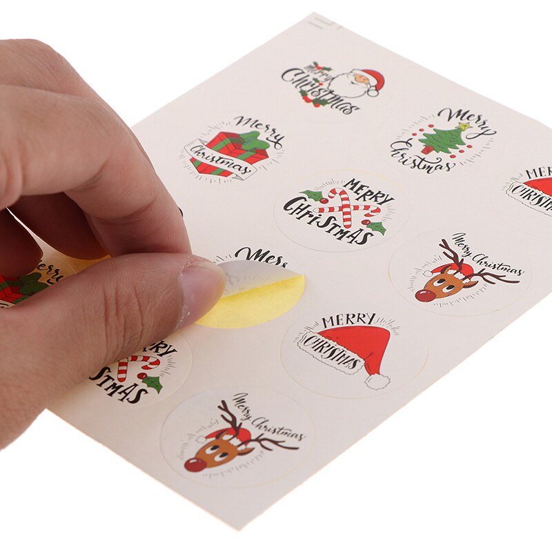 60pcs/lot Merry Christmas Santa Deer Packaging Sea... – Grandado