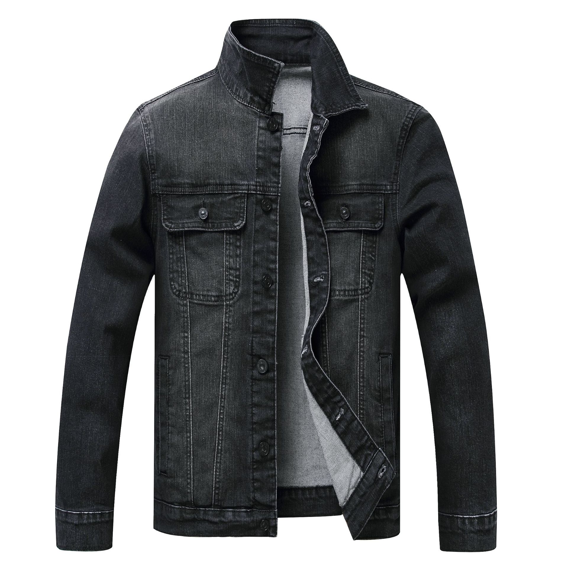Koreaanse Denim Jas Trendy Mannen Slim Lange Mouwe... – Vicedeal