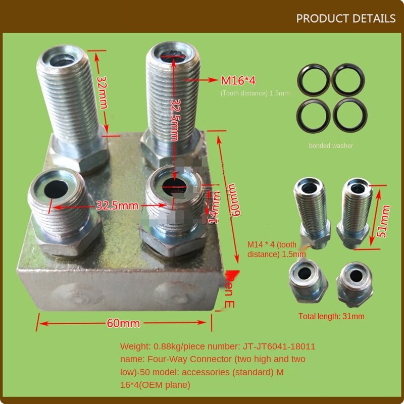 For Forklift Parts Oil Line Connector Male Connect... – Vicedeal