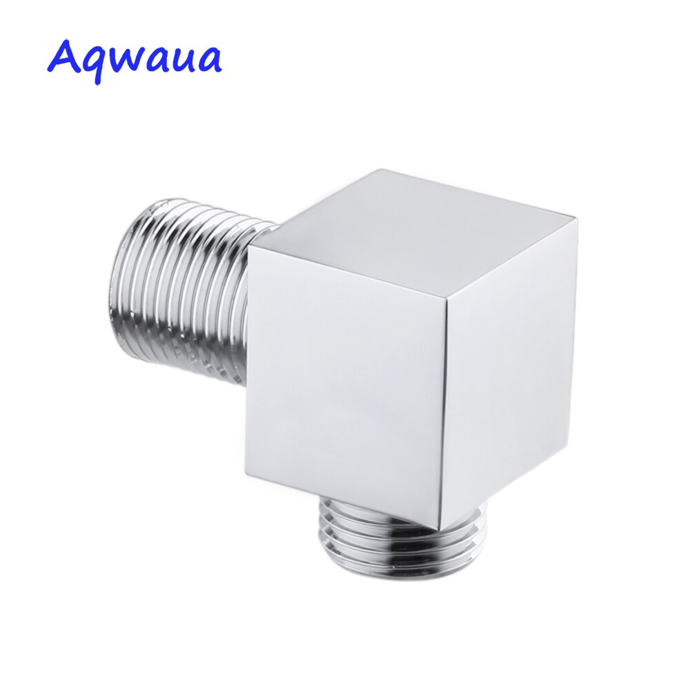 Aqwaua Black Chrome Shower Hose Connector Square A... – Vicedeal