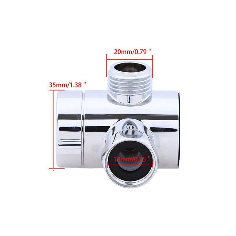 Chromed ABS 3 Ways Tee Valve Toilet Water Segregat... – Grandado