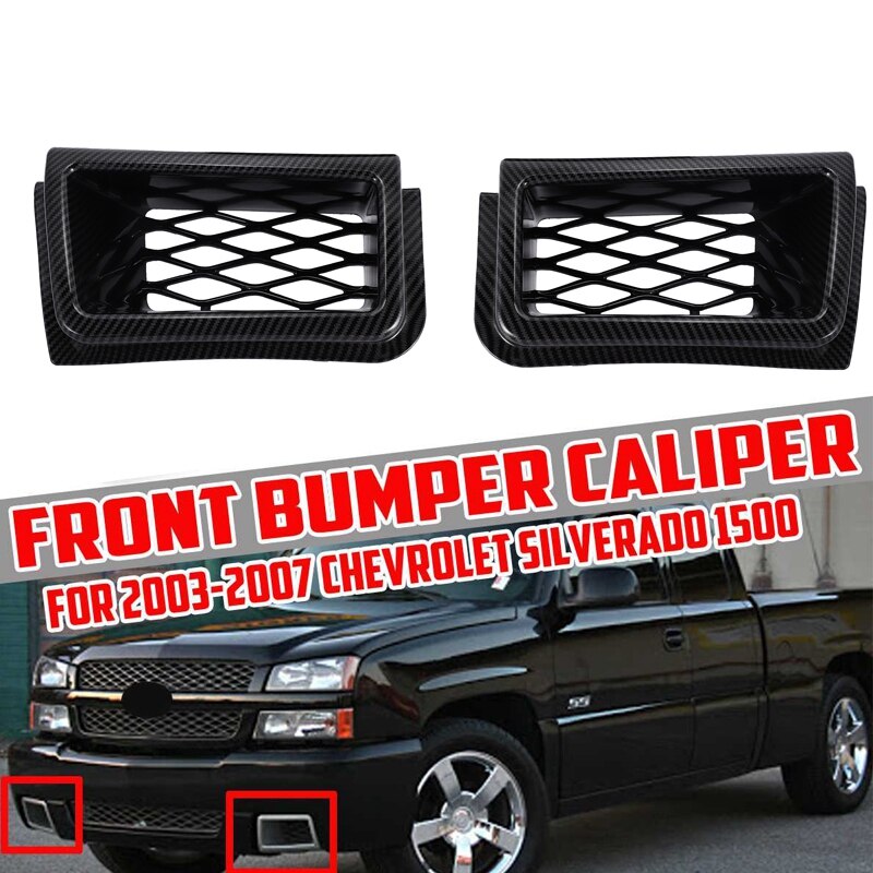 2Pcs Carbon Fiber Air Duct SS Style Front Bumper C... – Grandado