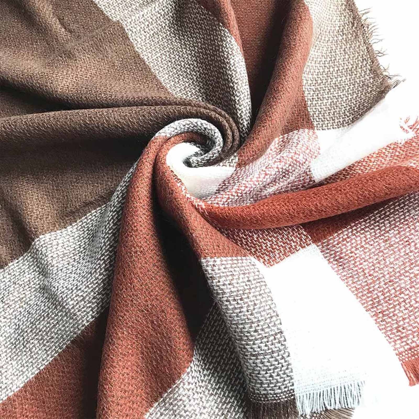 Women's Scarves Ladies Warm Long Lattice printing ... – Vicedeal