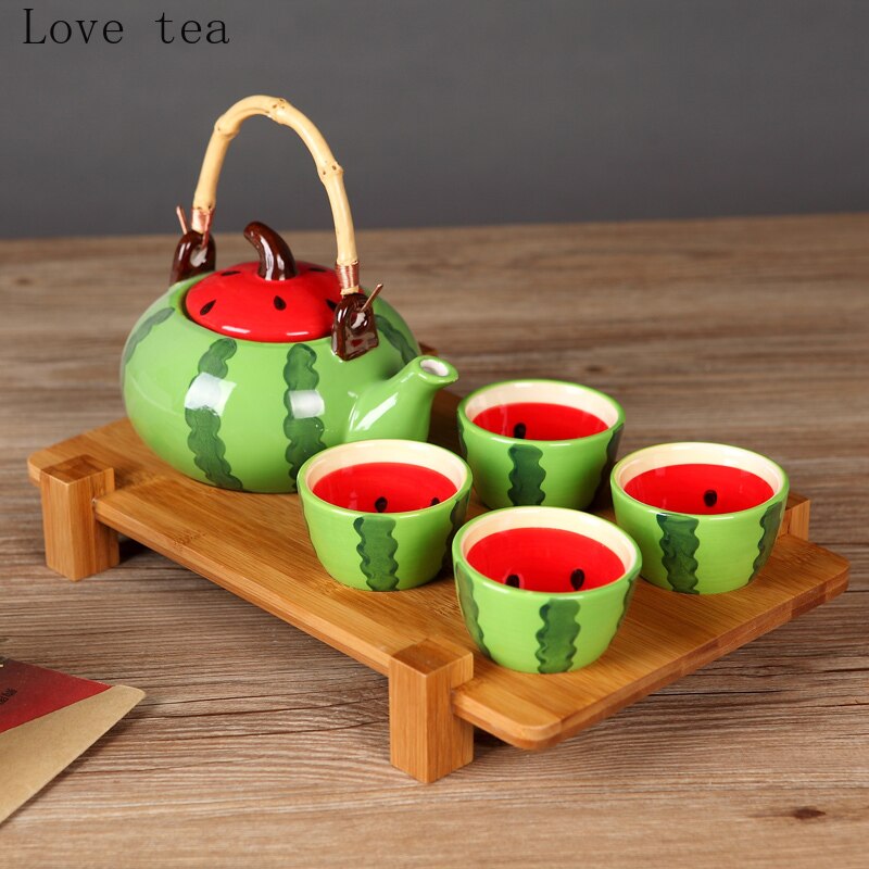 Fruit flower teapot filter porcelain ceramic tea s... – Vicedeal