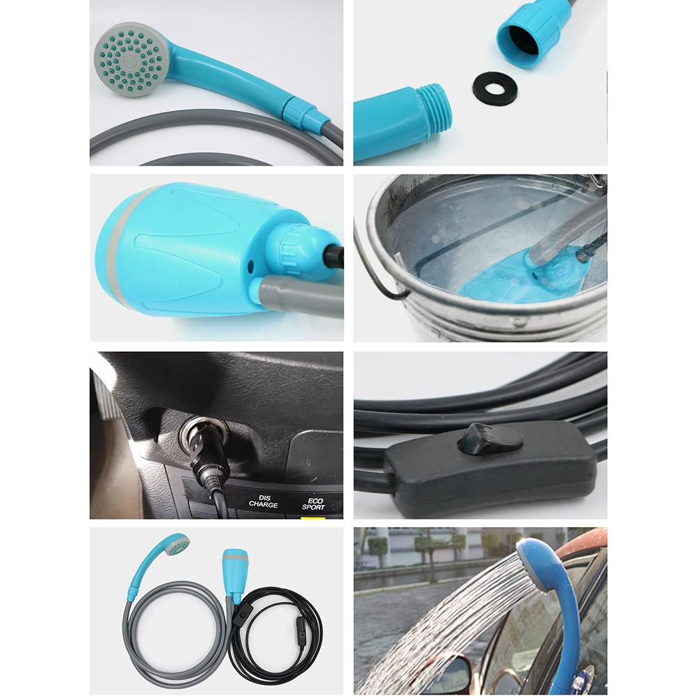 12V Electric Pump Car Shower Portable Camping Show... – Grandado