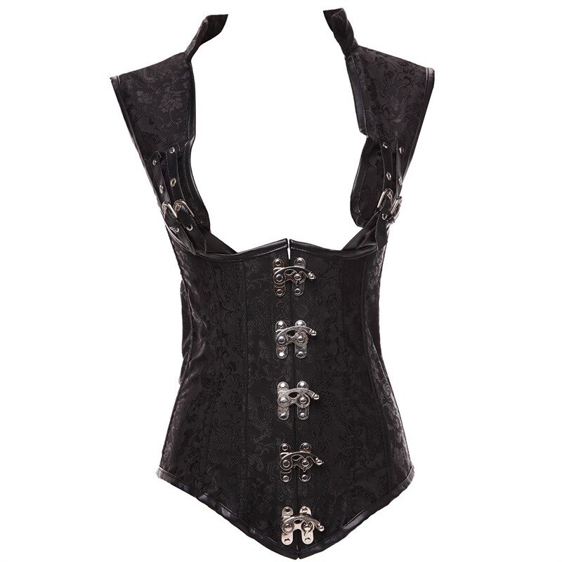 Leather Corset Steampunk Corset Women Sexy Neck St... – Grandado