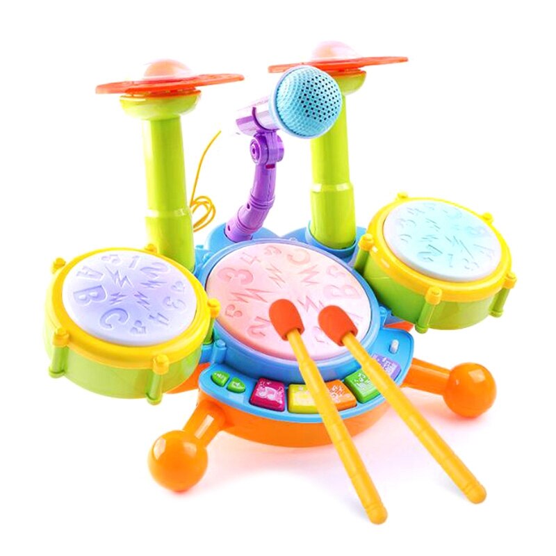 Children's Jazz Drum Set Musical Instrument Beat F... – Grandado