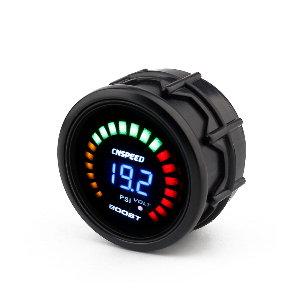 Cnspeed 2 "52Mm 20 Led Digitale Blue-15-45psi Turb... – Grandado