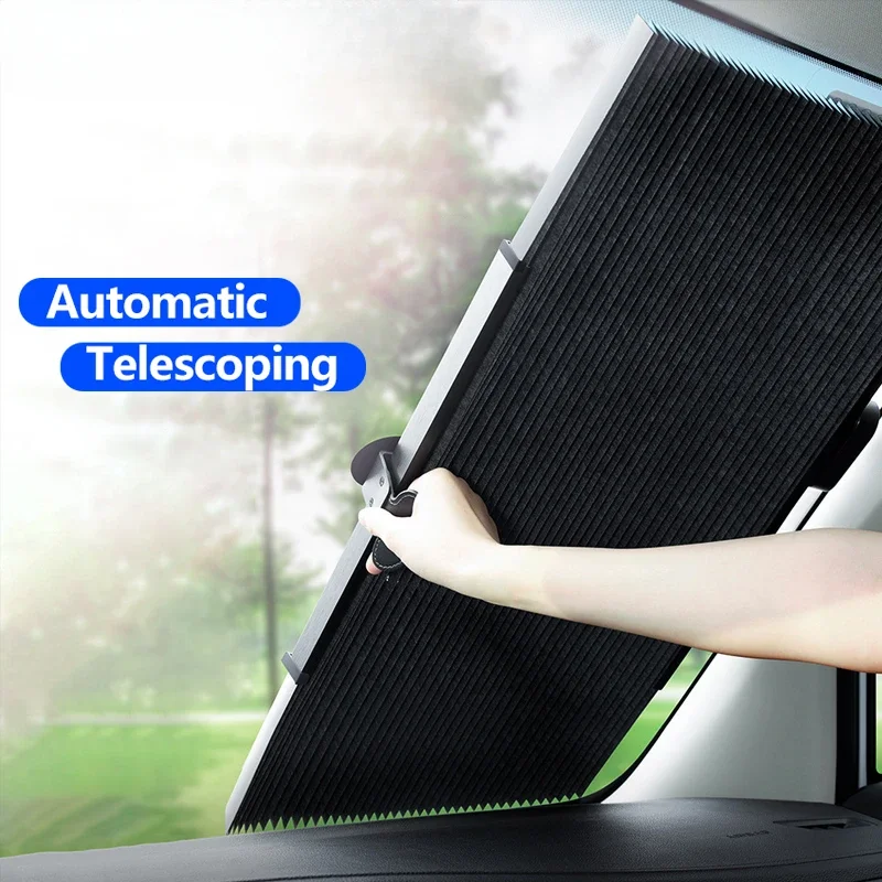 Infällbar vindruta solskydd gardiner för bil solsk... – Grandado