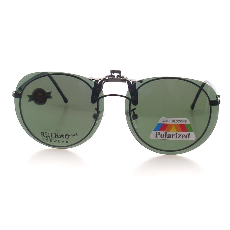 Ronde RUI HAO BRILLEN Zonnebril Clip op Gepolarise... – Grandado