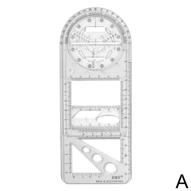 Multifunctional Drawing Ruler Mathematics Geometri... – Vicedeal