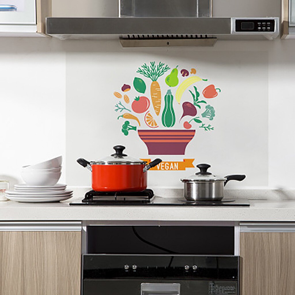 Colorful fruit and vegetable oil-proof wall sticke... – Vicedeal