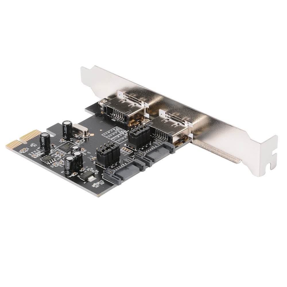 Desktop PCI-E to SATA 3.0 Expansion Card 2-Port SA... – Grandado