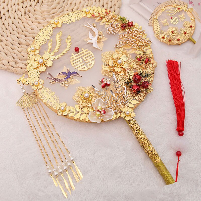 HIMSTORY Luxury Gold Phoenix Chinese Bridal Hand B... – Grandado