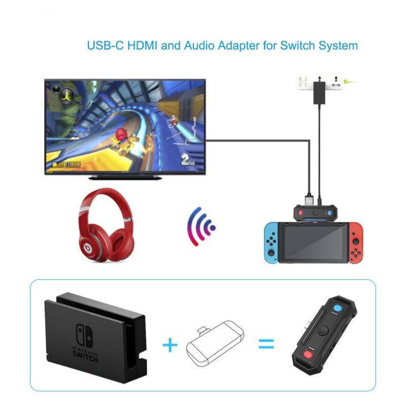 Bluetooth Wireless Audio Transmitter USB Type C Transceiver Adapter For ...