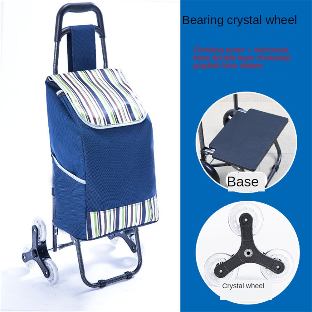 B-LIFE Collapsible Reusable Trolley Shopping Hand ... – Grandado