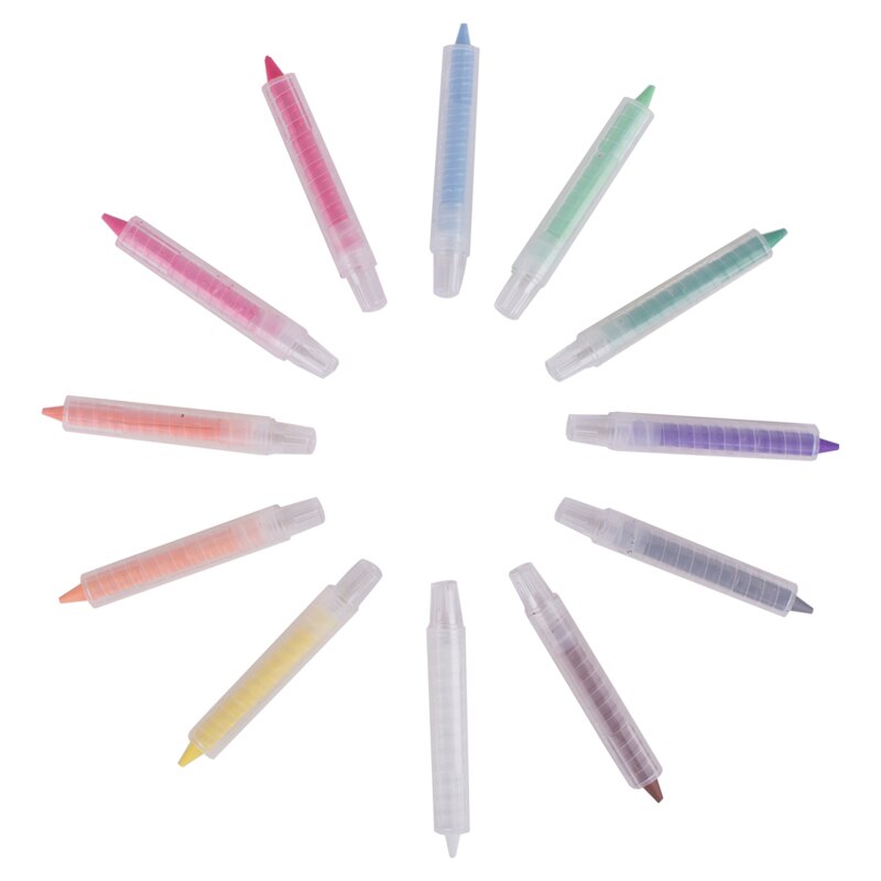 Dust free water-soluble chalk set 12 color durable... – Vicedeal