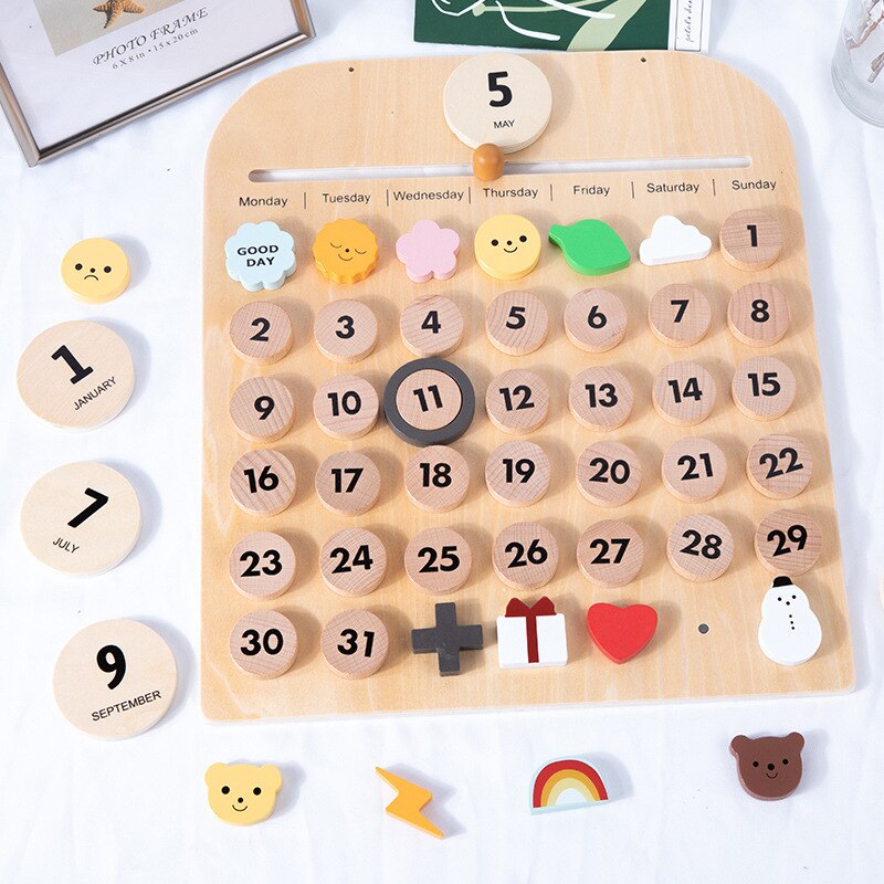 Kids Wooden Educational Toy Weather Station Weathe... – Grandado
