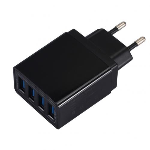 US UK EU Plug USB Charger QC 3.0 4 USB Port Fast C... – Grandado