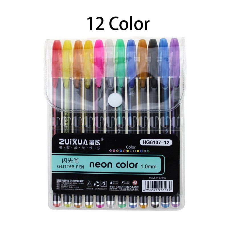 12/16/18/24/36/48 Kleuren Set Refill Gel Pen Paste... – Vicedeal