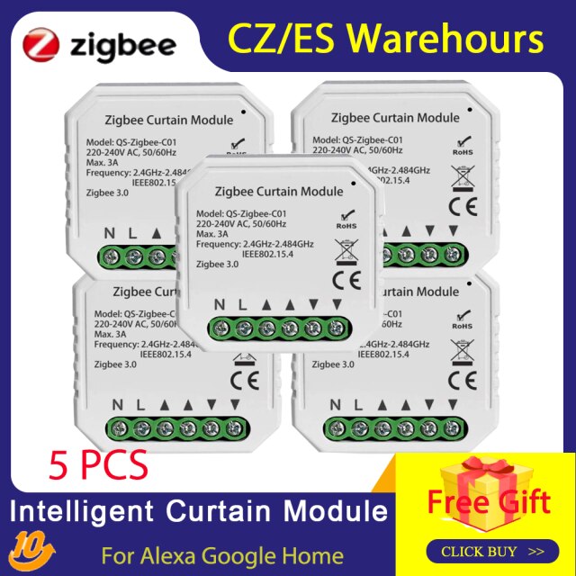 Tuya Zigbee Smart Home Curtain Motor Intelligent C Grandado