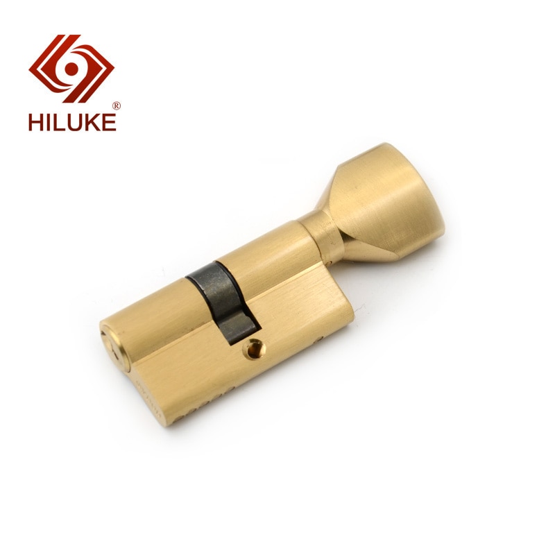 60MM BRASS CYLINDER WITH BUTTON SINGLE OPE STYL EU... – Grandado