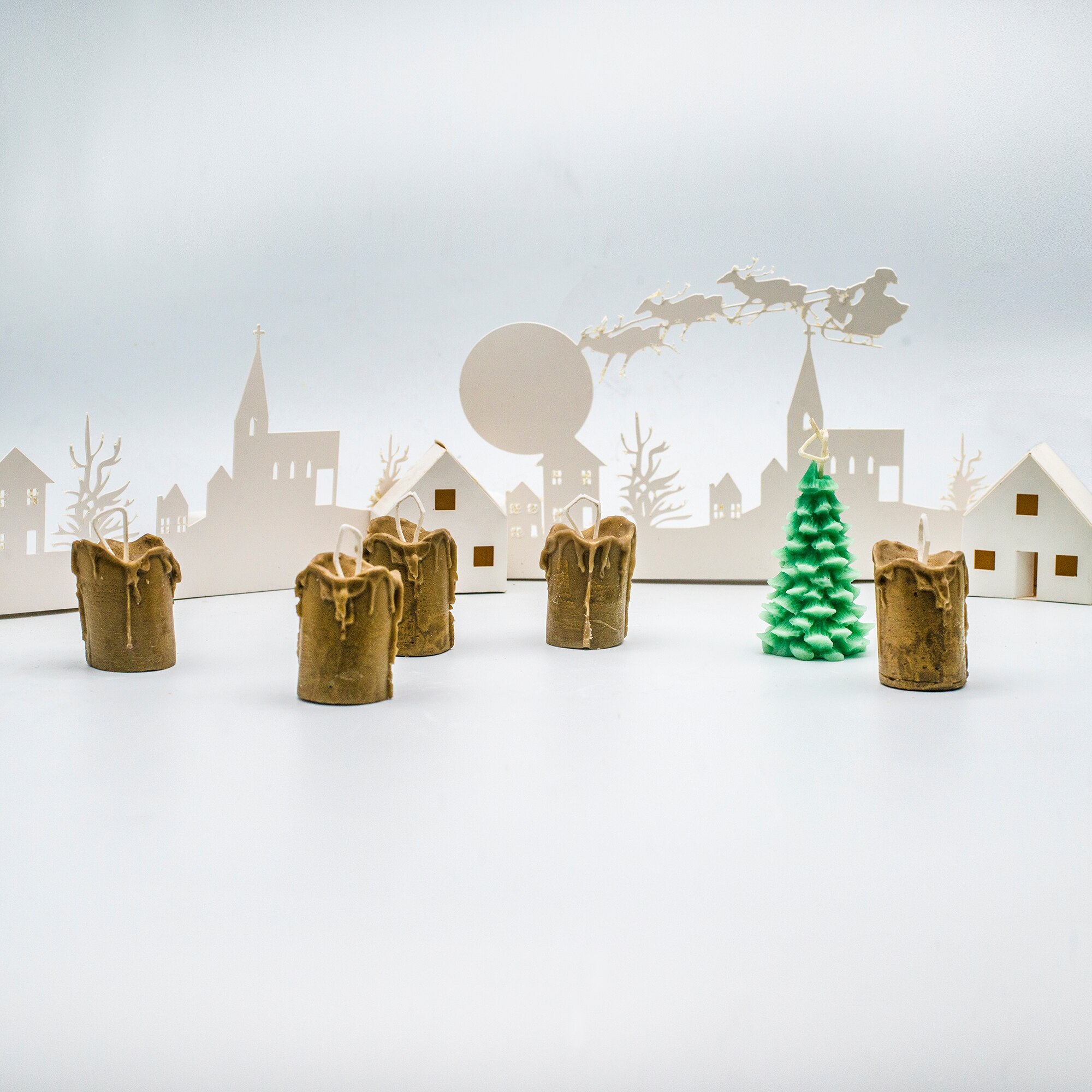 10PCS Drip Classic Christmas Candles KH Small Fall... – Grandado