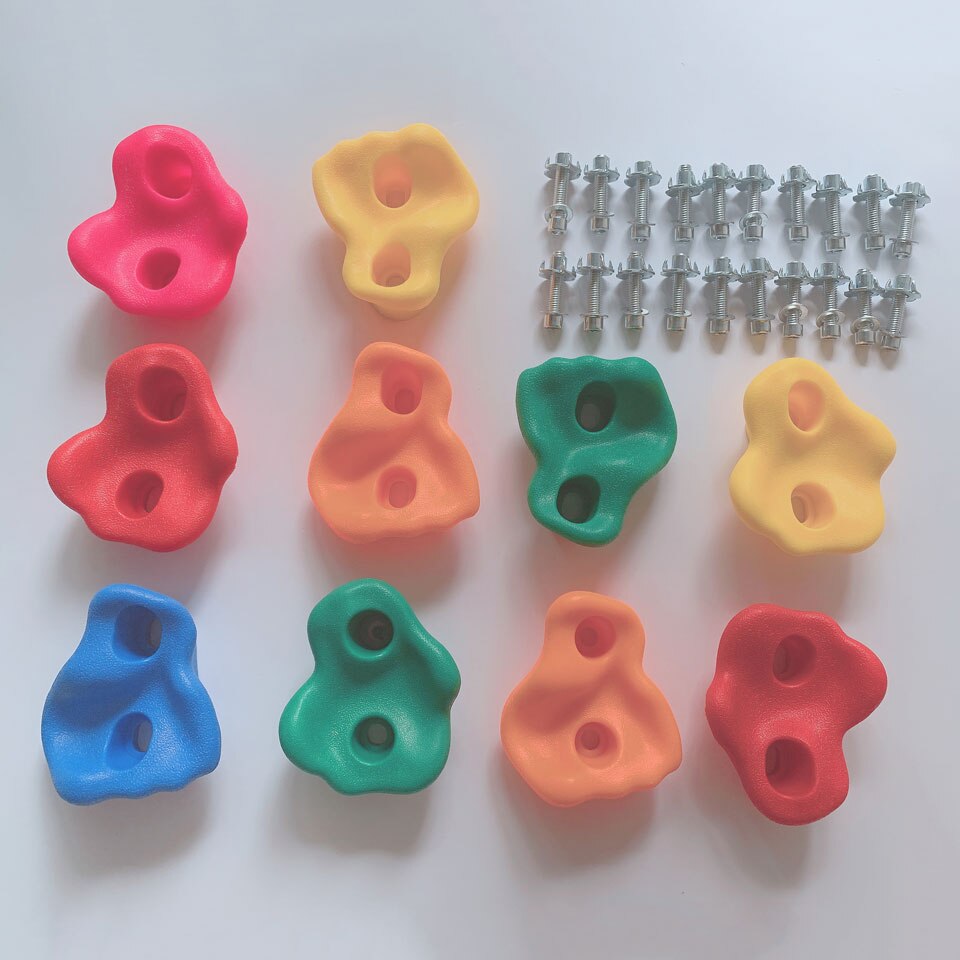 10 Pcs Kids Rock Climbing Toys for Children Wood W... – Grandado