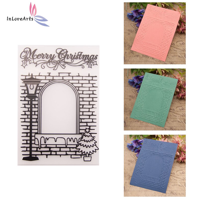 Merry Christmas Plastic Embossing Folders Board DI... – Grandado