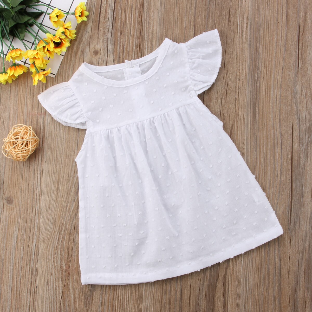 Pudcoco Summer Tutu Dresses Ruffle White Girls Dre... – Grandado