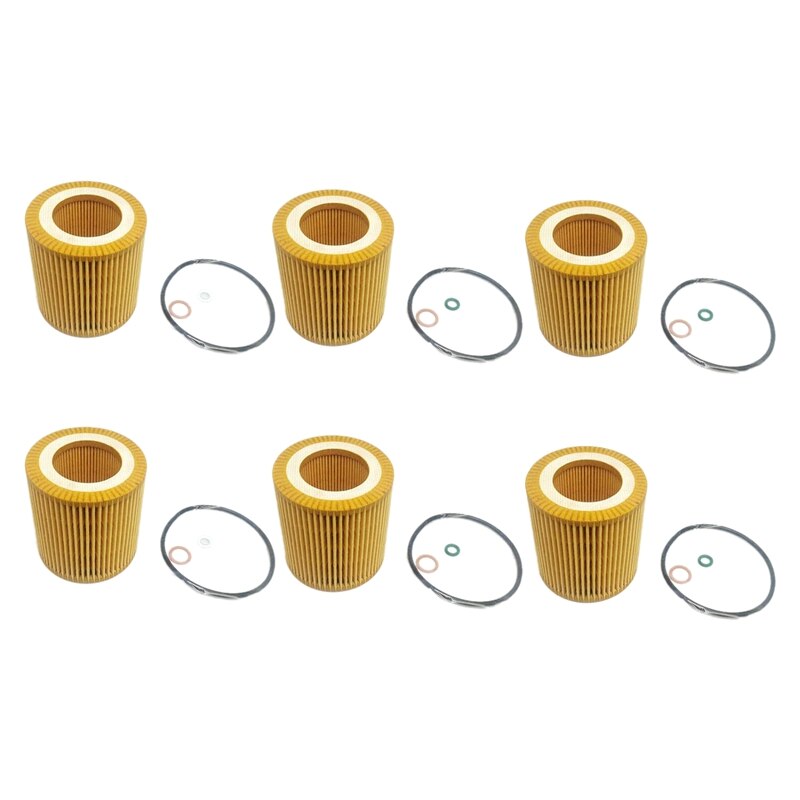 6PCS Car Oil Filter for BMW- E60 E82 E88 E90 E92 E... – Grandado