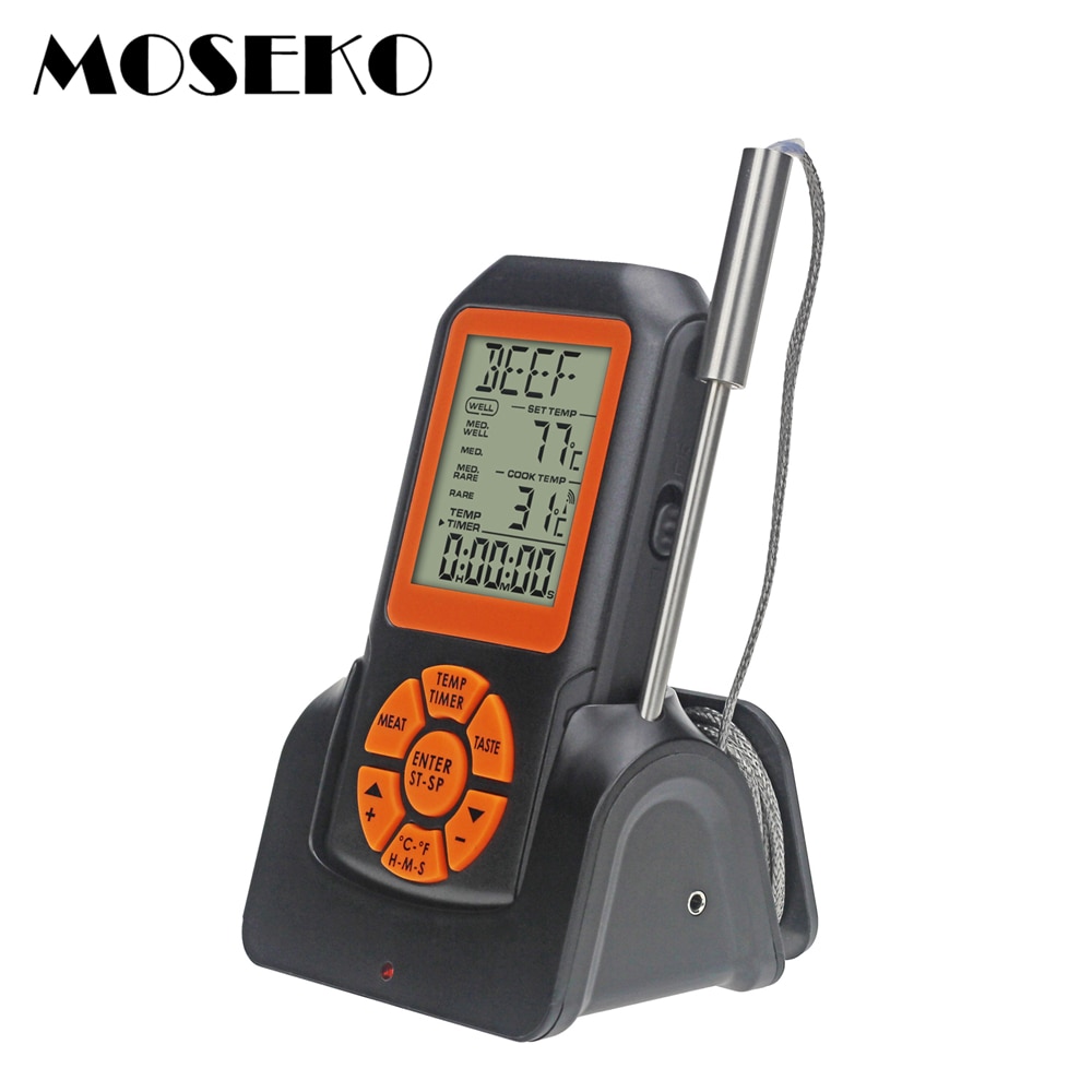 MOSEKO Digital Backlight Wireless Remote Meat Kitc... – Vicedeal