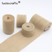 Lucia crafts 2y/lot 4/5/8/10cm Jute Burlap Ribbons... – Grandado