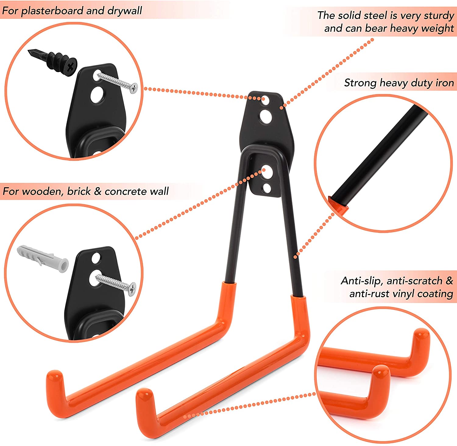 Garage Opslag Haken Heavy Duty - Garage Muur Haken... – Vicedeal