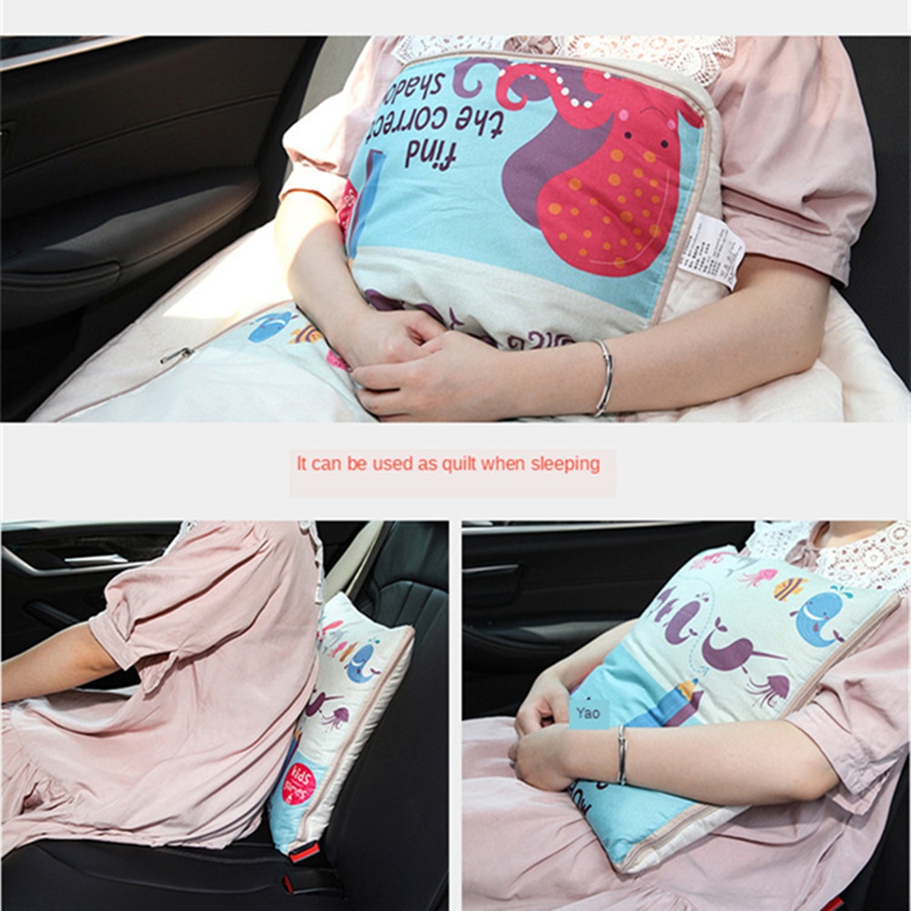 B-LIFE Travel Blanket and Pillow Premium Soft 2 in... – Vicedeal