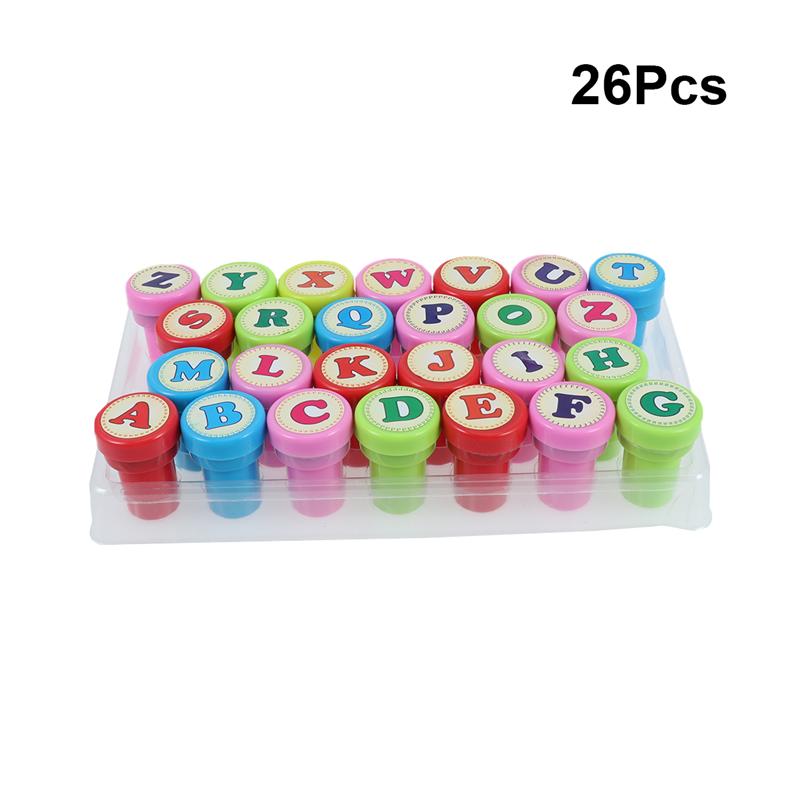 26pcs English Letters Stamp Toy Stamper Cute Educa... – Grandado