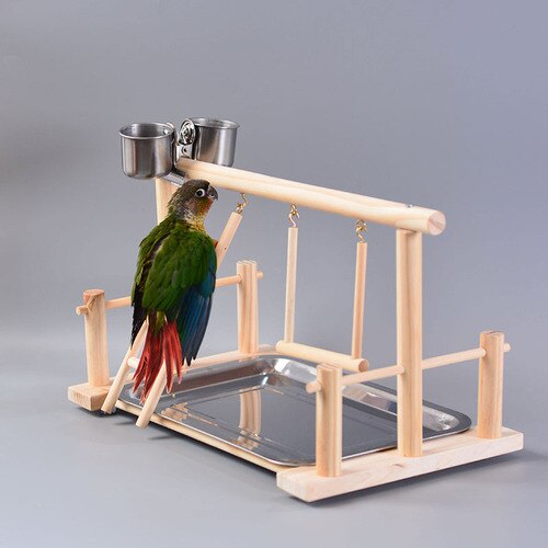 Bird training supplies solid wood interactive parr... – Vicedeal