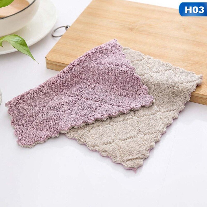 5Pcs Doek Poetsdoek Voor Wassen Dishs Double Side ... – Grandado